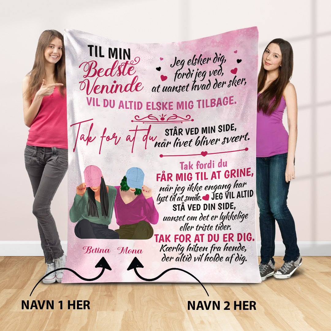 Til min veninde - Personligt Premium-tæppe™ – Tiazna
